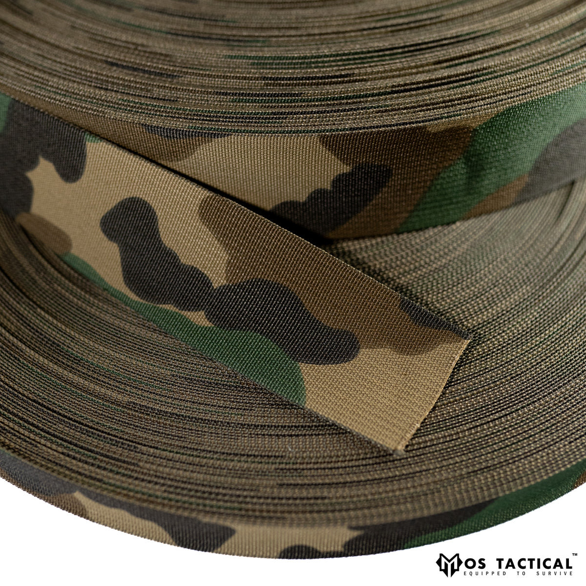 M81 Woodland Double Sided Printed Webbing – MOS Tactical