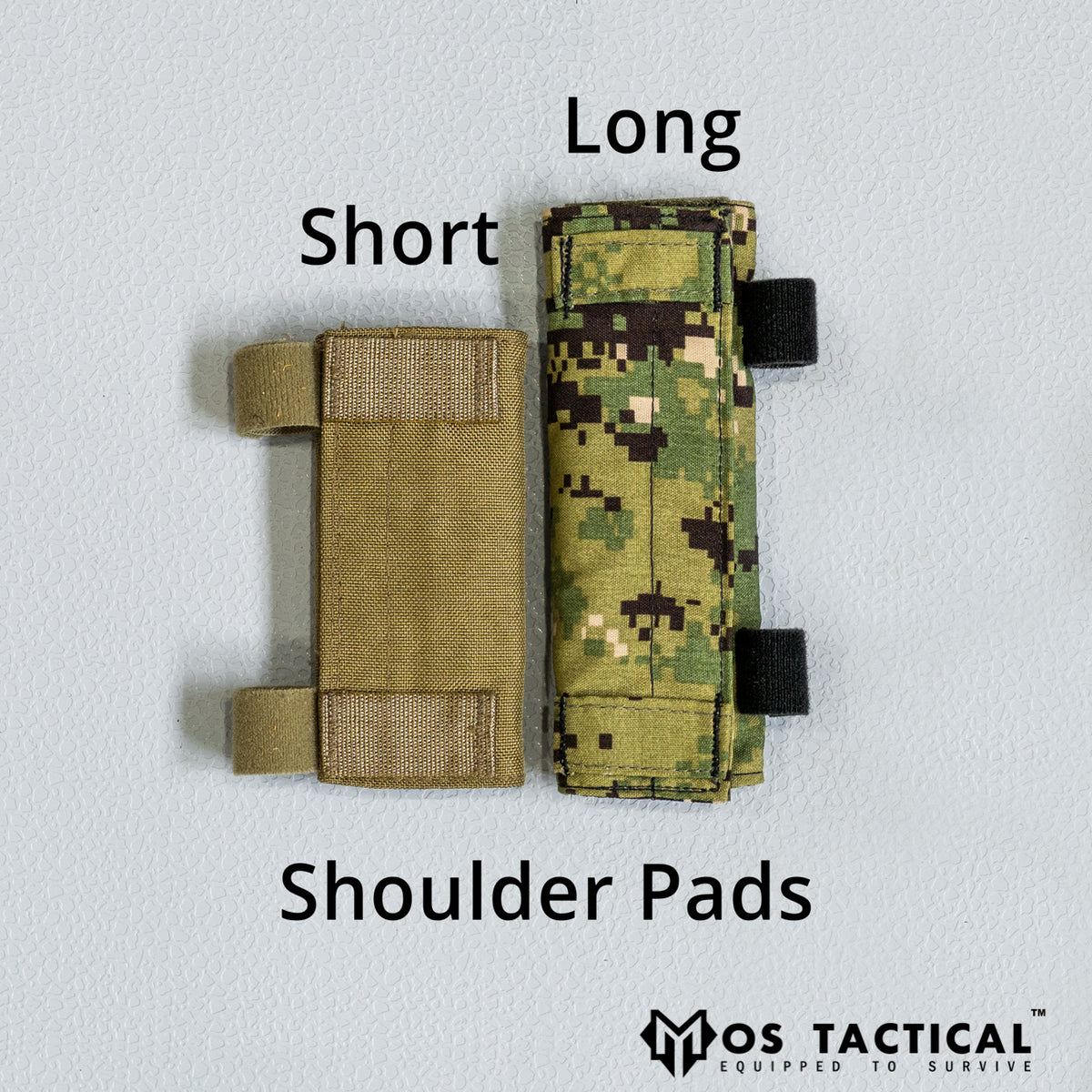 Long Shoulder Pads - Comm Loops & Lapel Tabs – MOS Tactical